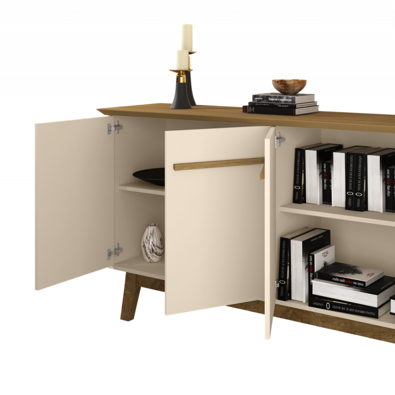 Aparador Buffet Opala Bechara Cinamomo Off White 2075558 Sala