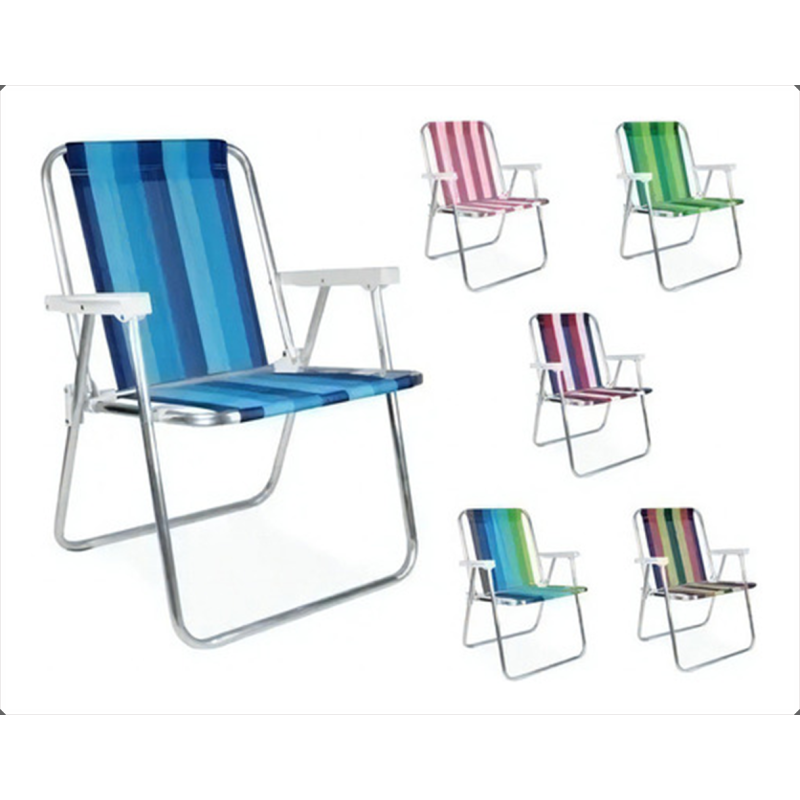 Cadeira de Praia Alta 1 Posição ALUMINIO Mor 002101